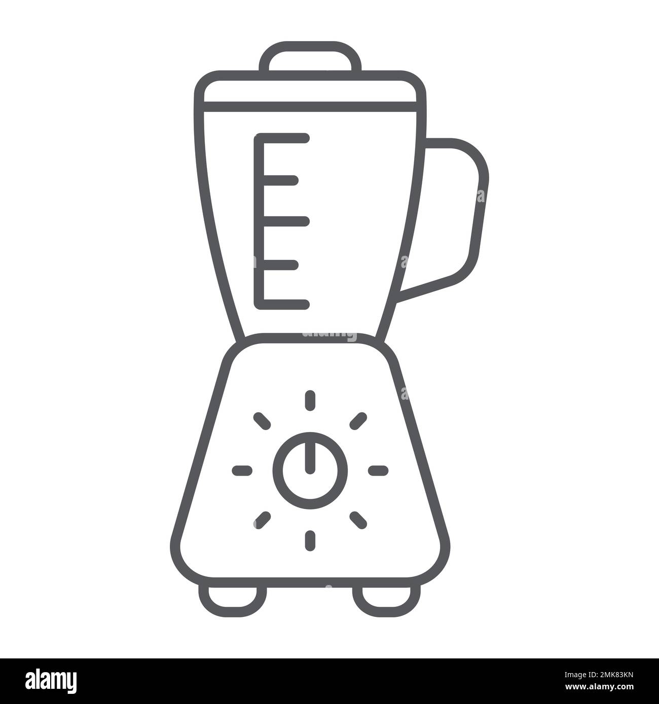 Blender thin line icon, appliance and kitchen, mixer sign, vector ...