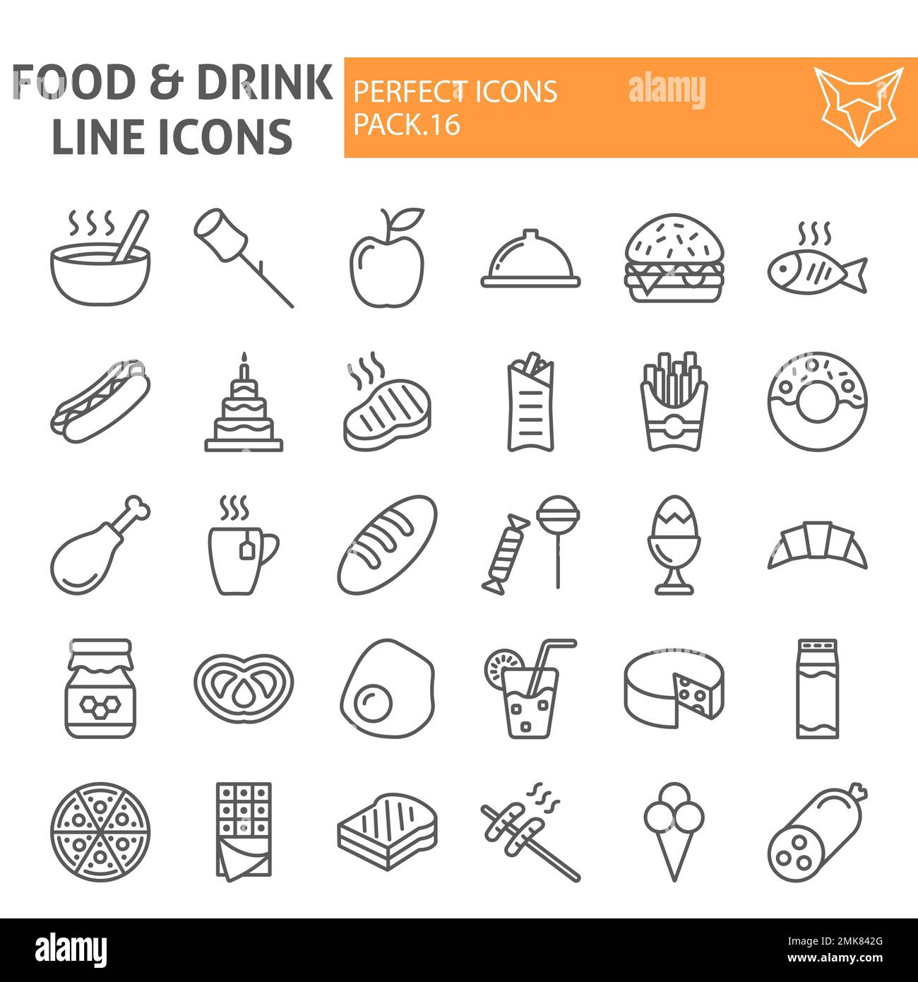 Meat drinks drink water Stock Vector Images - Alamy