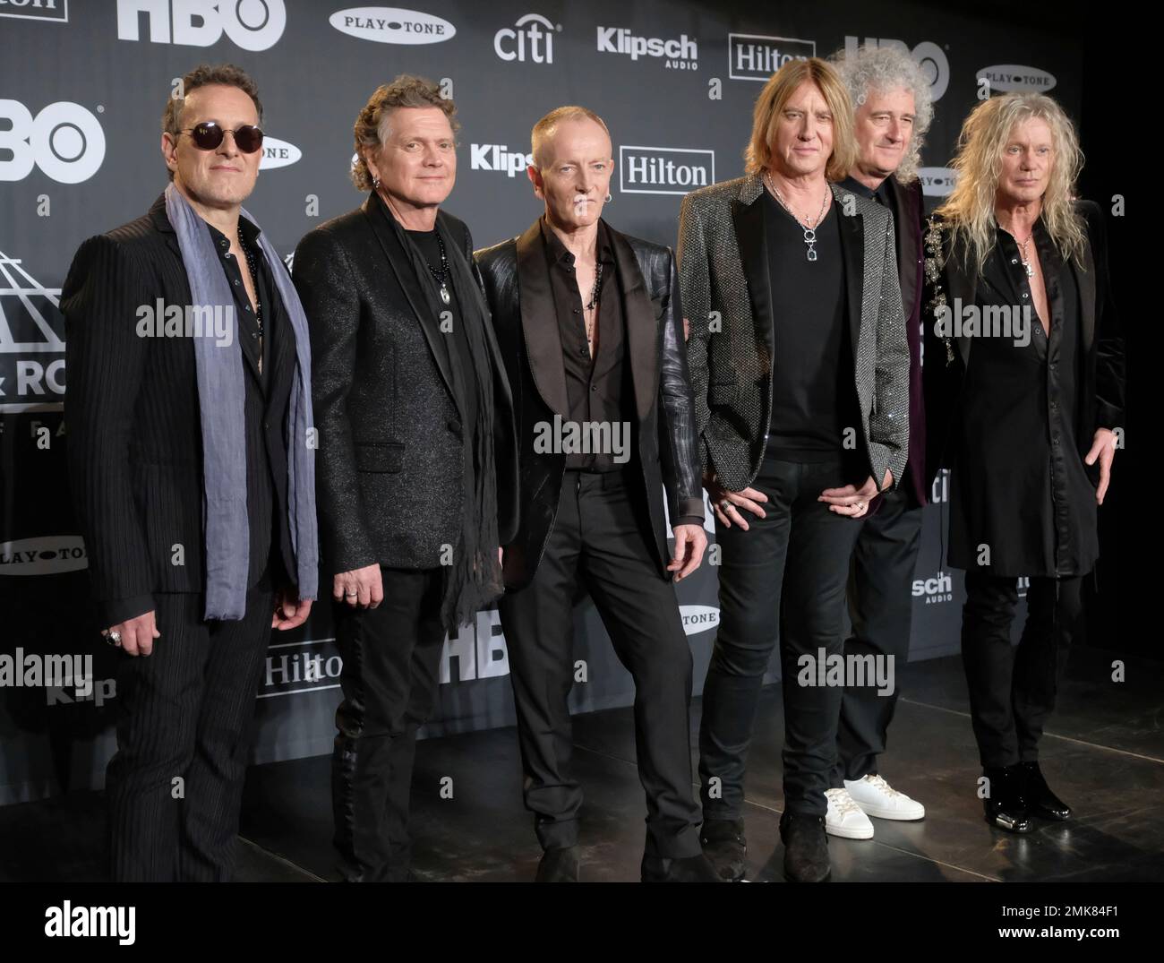Vivian Campbell, from left Rick Allen, Phil Collen, Joe Elliott, Brian ...