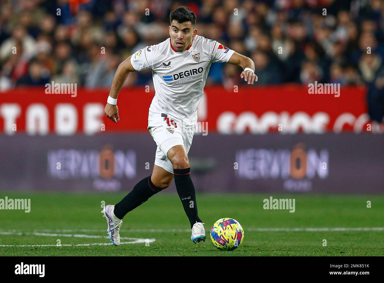 Marcos Acuna of Sevilla FC during the La Liga match between Sevilla FC ...