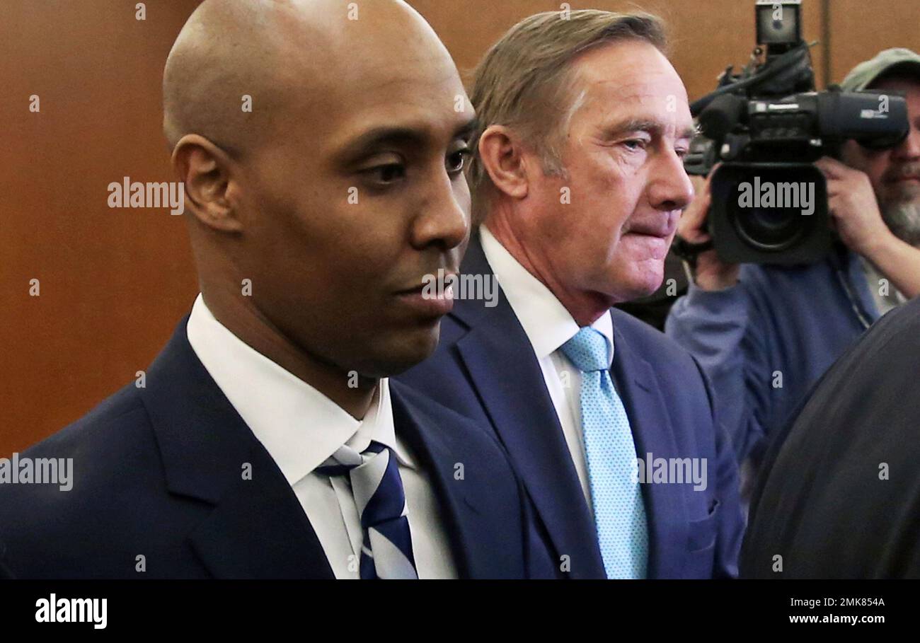 FILE--In this March 1, 2019, file photo, Mohamed Noor, left, former ...