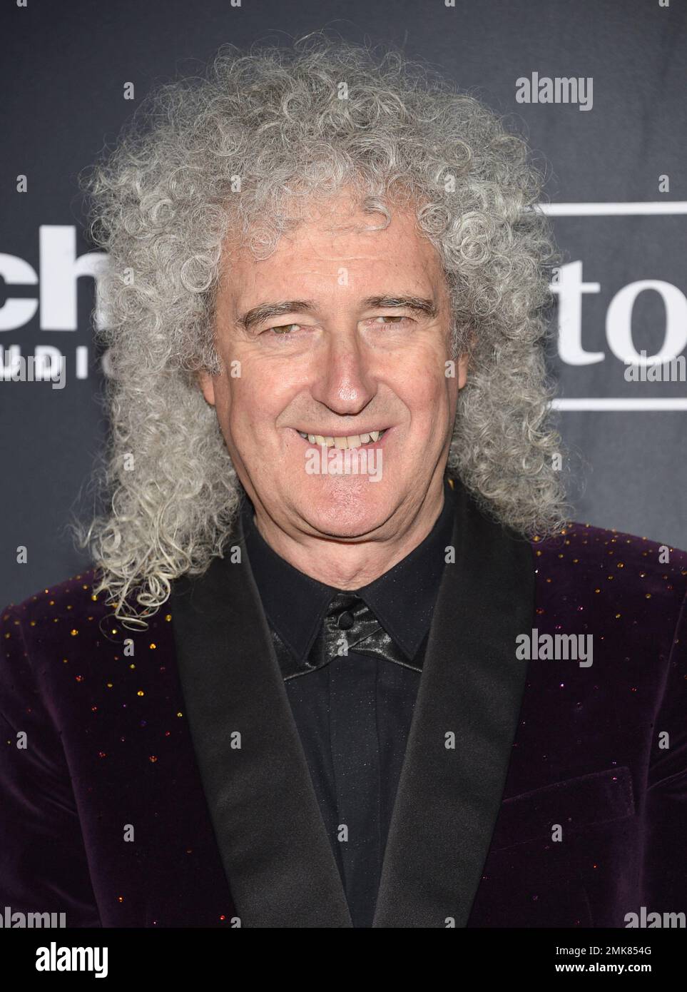 Brian May, of Queen, arrives at the Rock & Roll Hall of Fame induction ...
