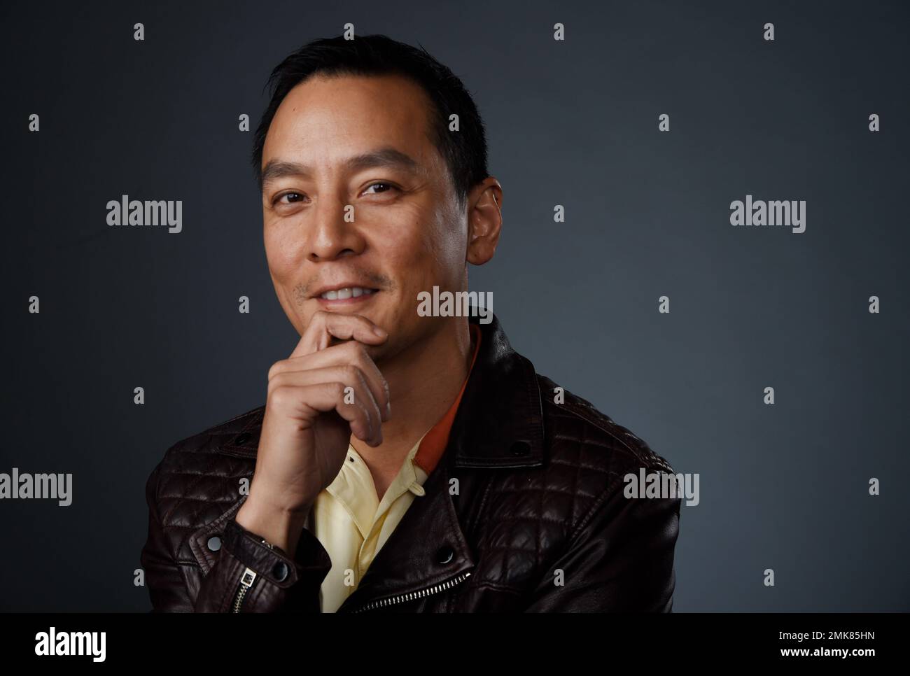 Daniel Wu, star of the AMC television series "Into the Badlands," poses ...