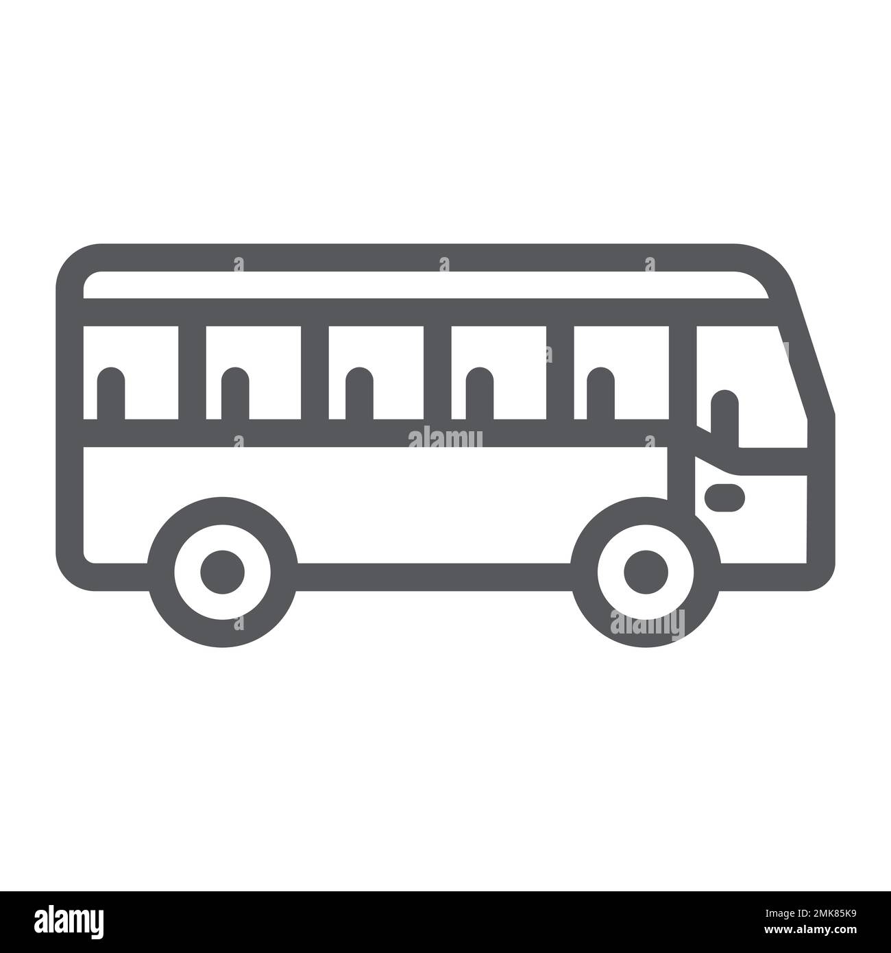 Bus line icon, transport and transportation, traffic sign, vector ...