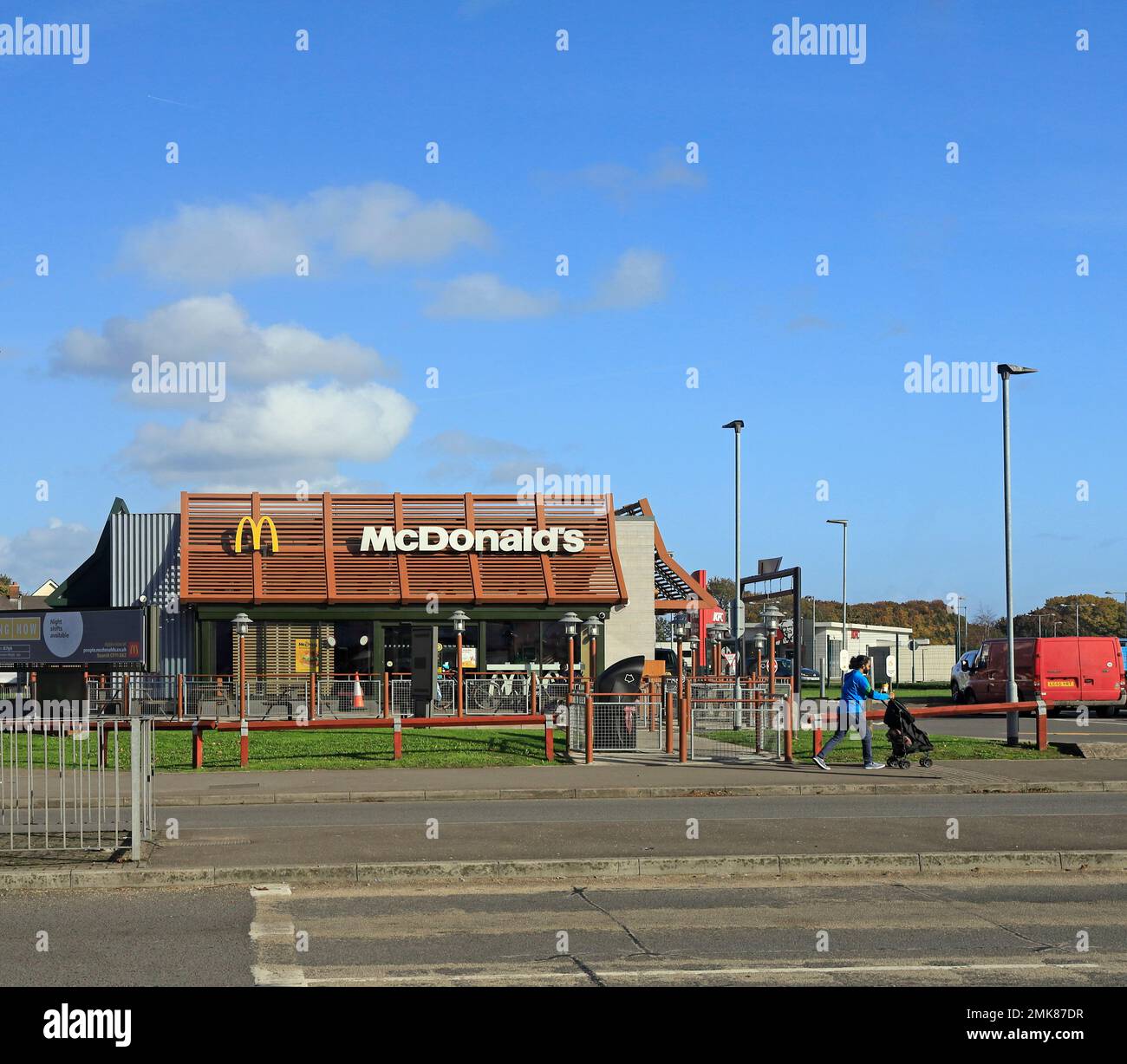 McDonalds drive through, Leckwith Retail Park,Cardiff, South Wales ...