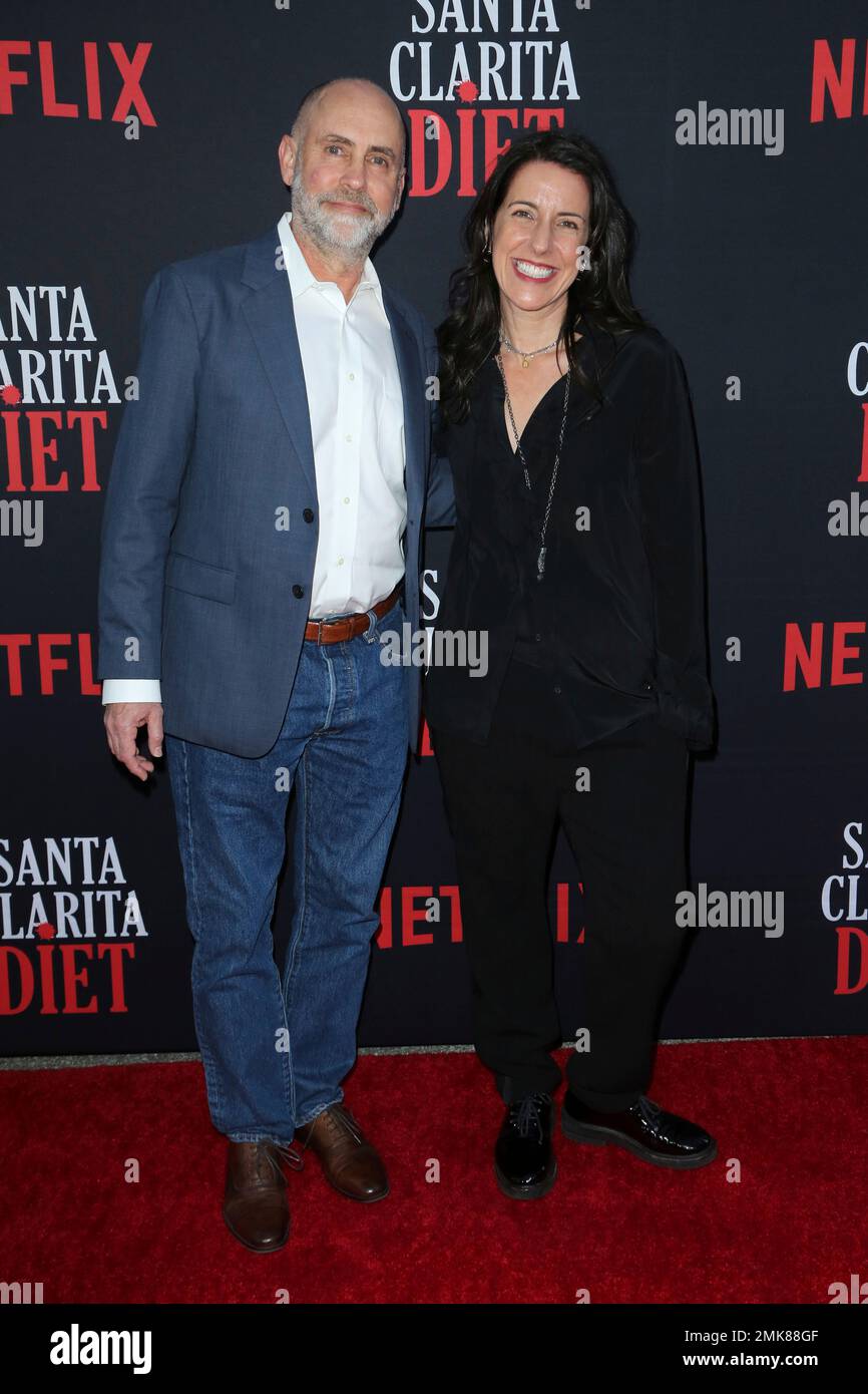 Victor Fresco, left, and Tracy Katsky arrive at the LA Premiere of ...