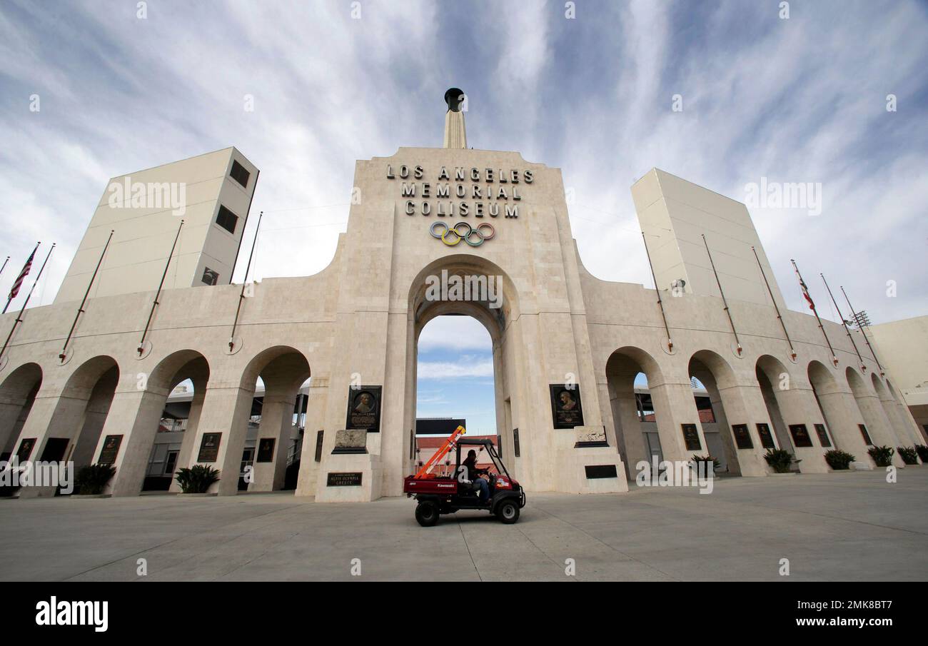 FILE - This Jan. 13, 2016 file photo shows the peristyle of the Los ...