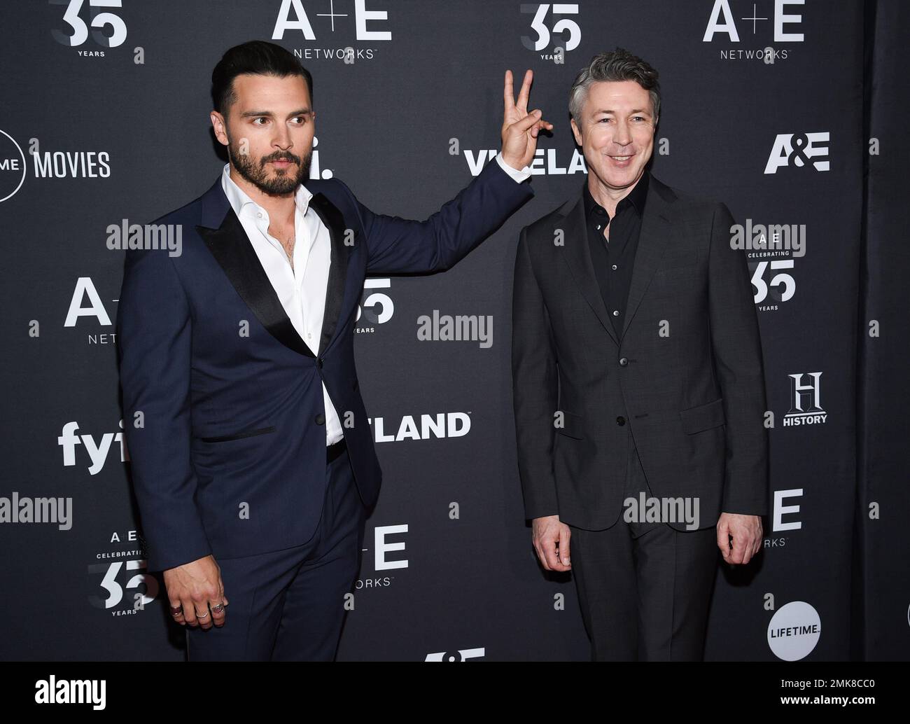 "Project Blue Book" cast members Aidan Gillen, right, and Michael ...