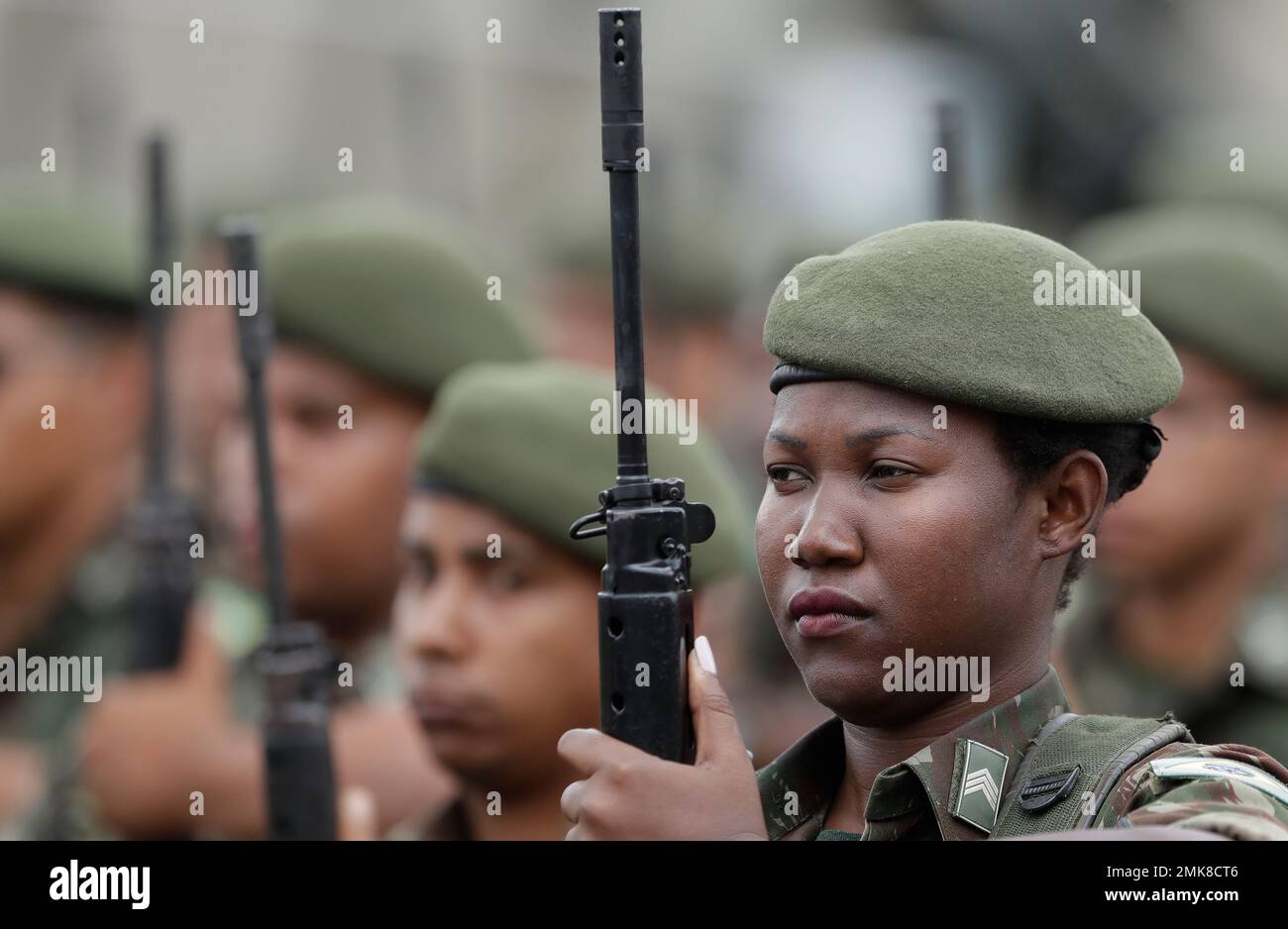 Armed forces take part in a ceremony to commemorate the 1964 military ...