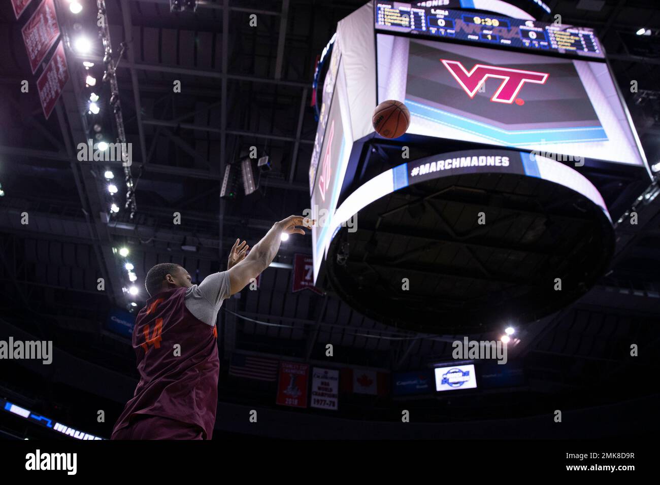 Virginia Tech's forward P.J. Horne shoots the ball during an NCAA men's ...