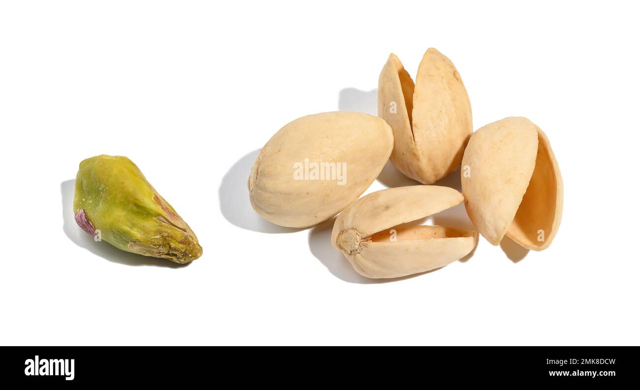 Empty pistachio nut shell Cut Out Stock Images & Pictures - Alamy