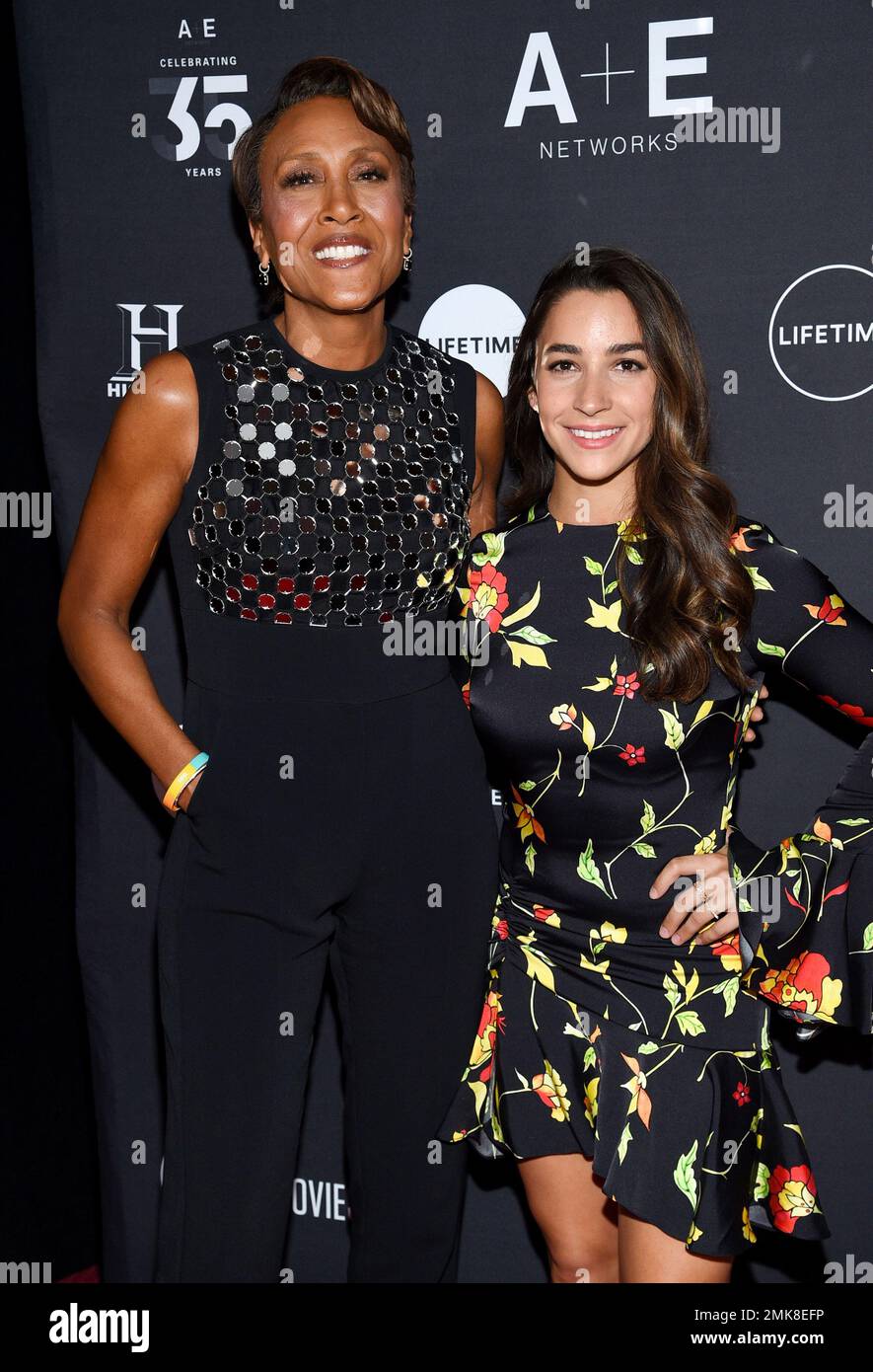 Television broadcaster Robin Roberts and gymnastics champion Aly ...