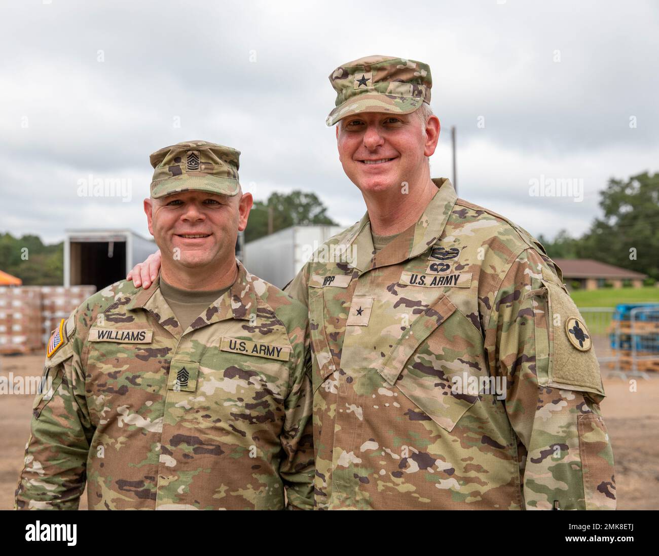 Command Sgt. Maj. Stan Williams, command sergeant major of the 184th ...