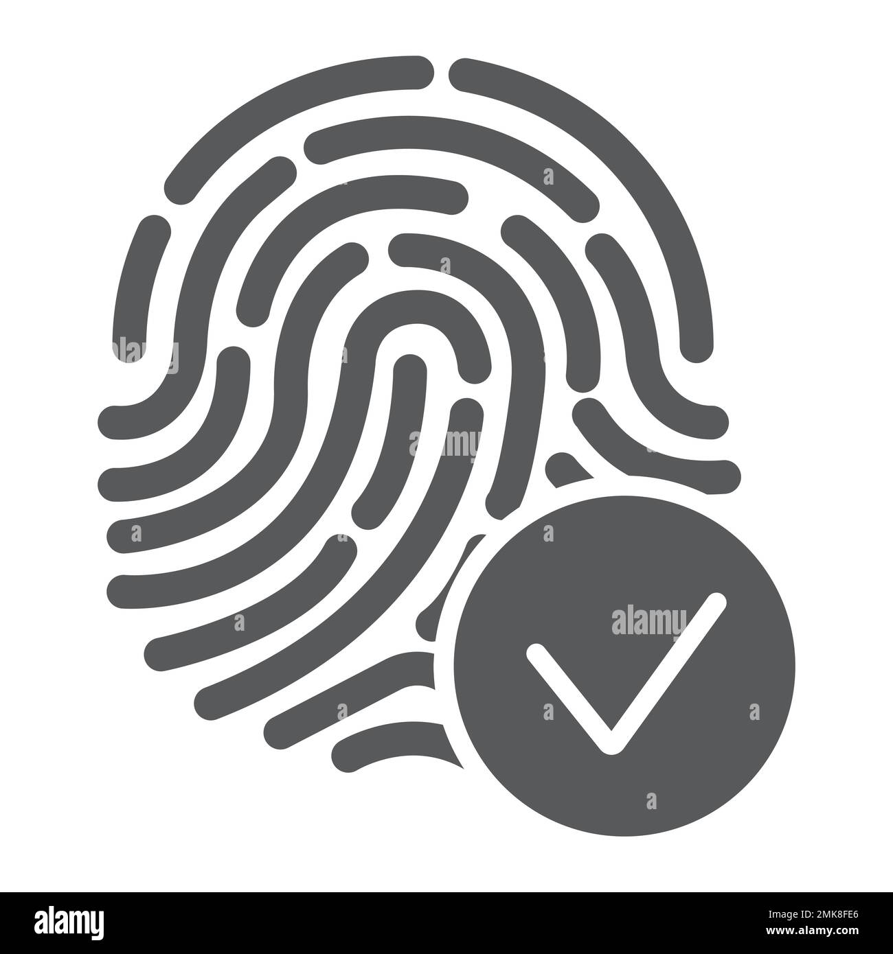 Biometrix Glyph Icon Scanner And Biometric Fingerprint Sign Vector Graphics A Solid Pattern