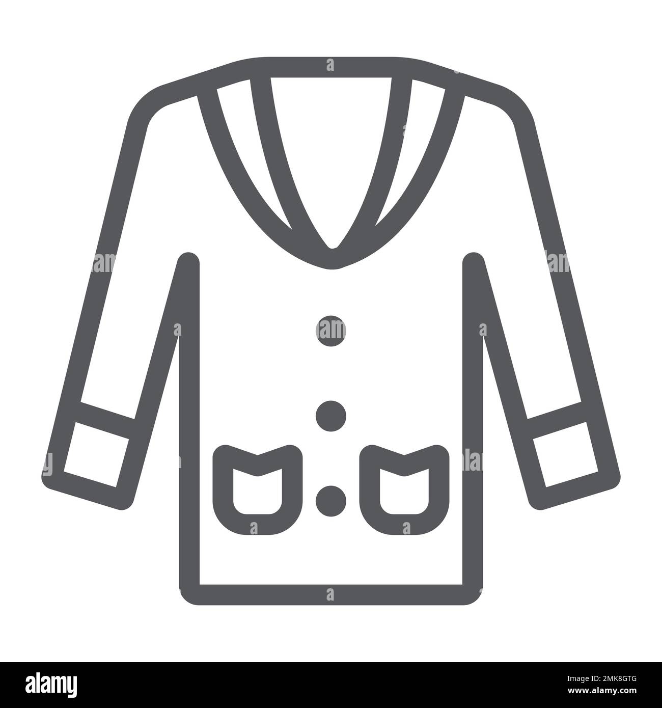 Tuxedo line icon, clothes and man, suit sign, vector graphics, a linear ...