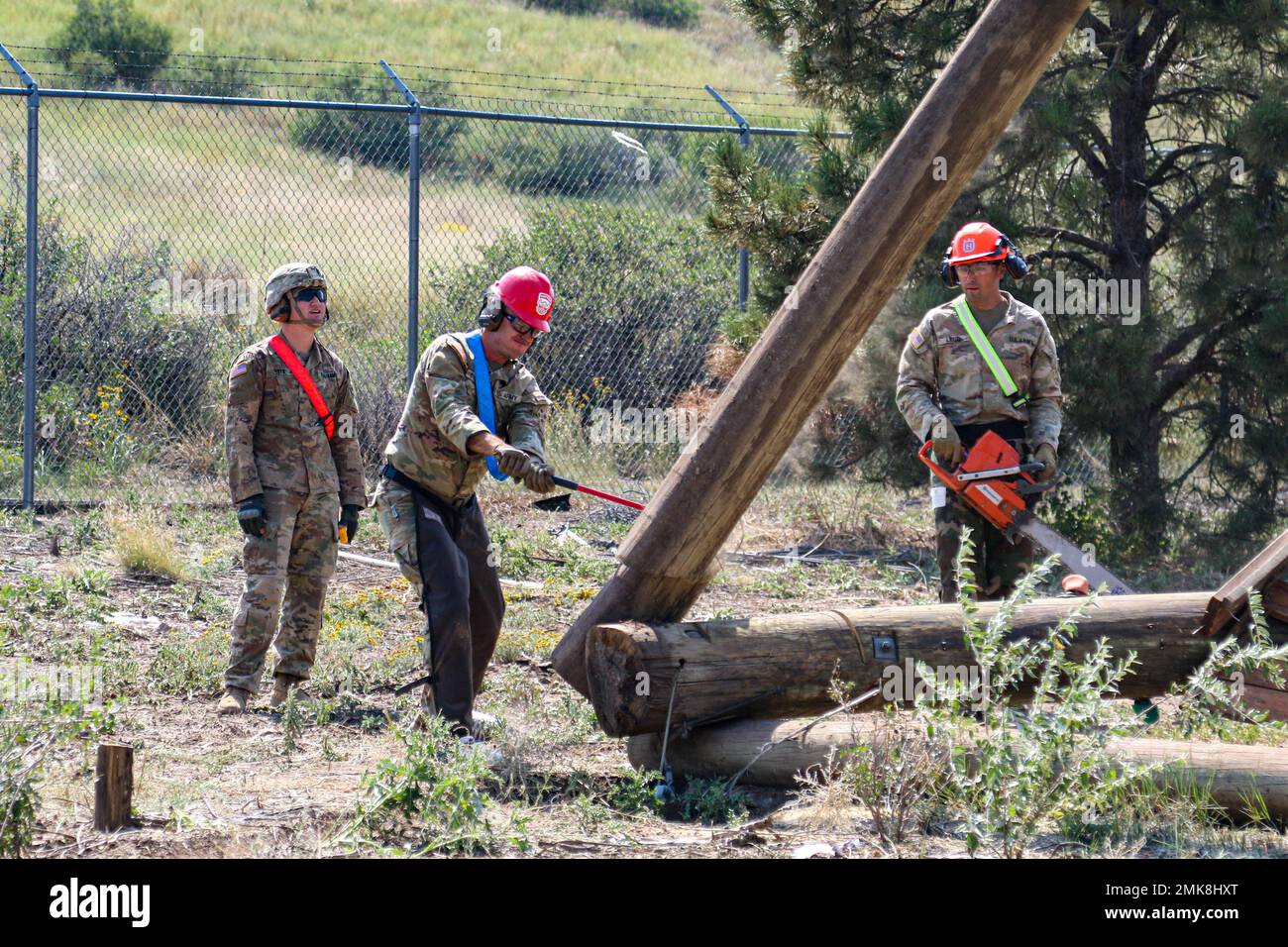 A Soldier assigned to Bravo Company, 52nd Brigade Engineer Battalion ...