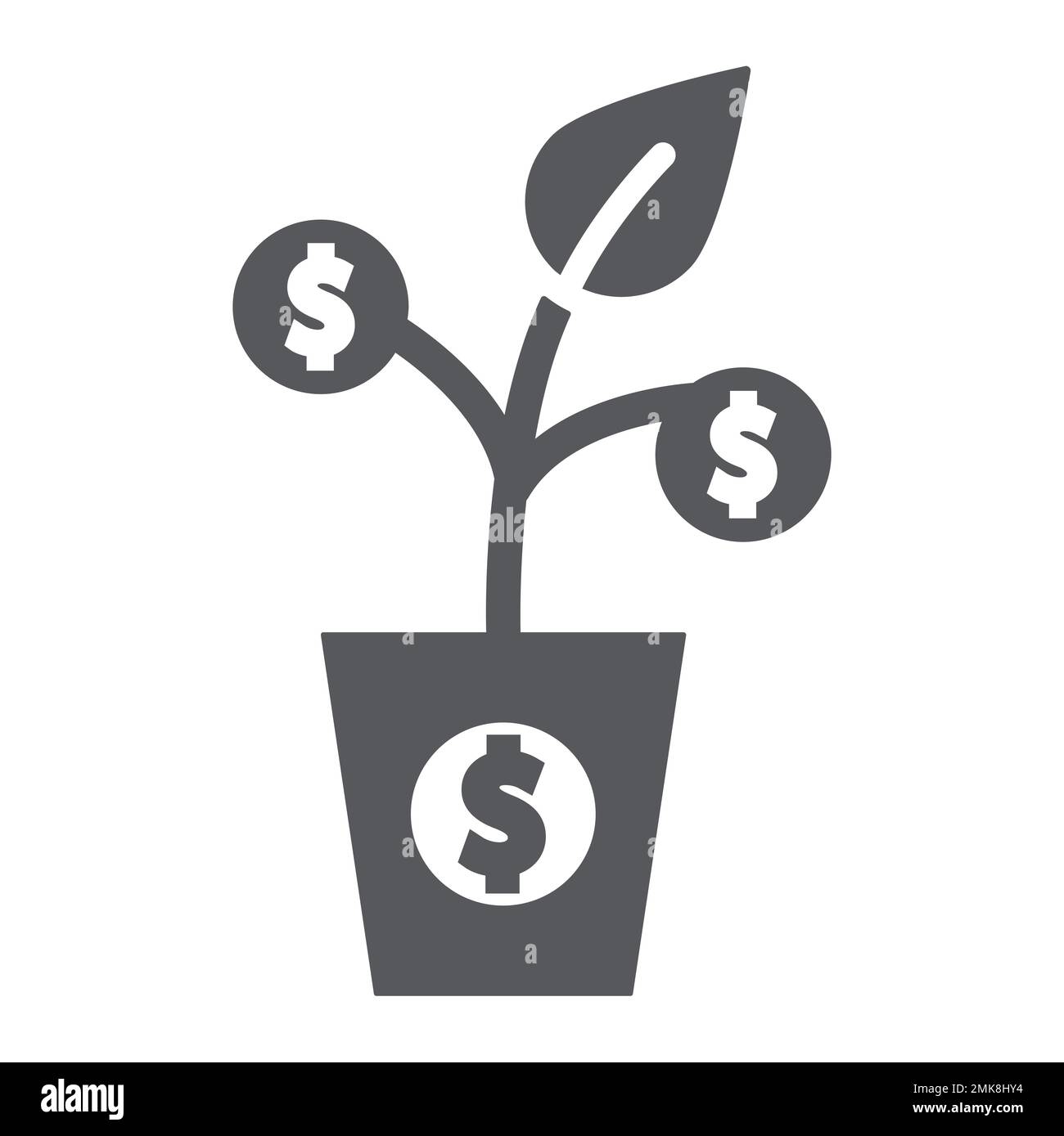 Simple money tree logo Cut Out Stock Images & Pictures - Alamy