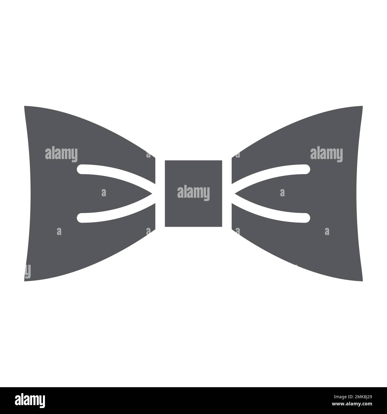 Bow tie glyph icon, clothes and accessory, butterfly knot sign, vector ...