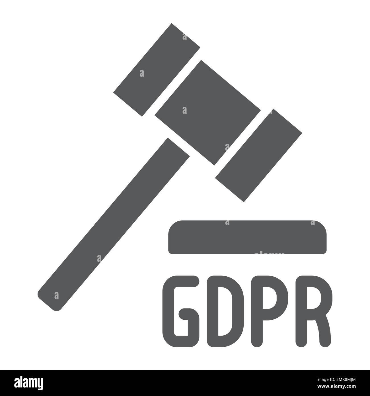GDPR hammer glyph icon, personal and enforcement, law sign, vector ... GDPR hammer glyph icon, personal and enforcement, law sign, vector ...