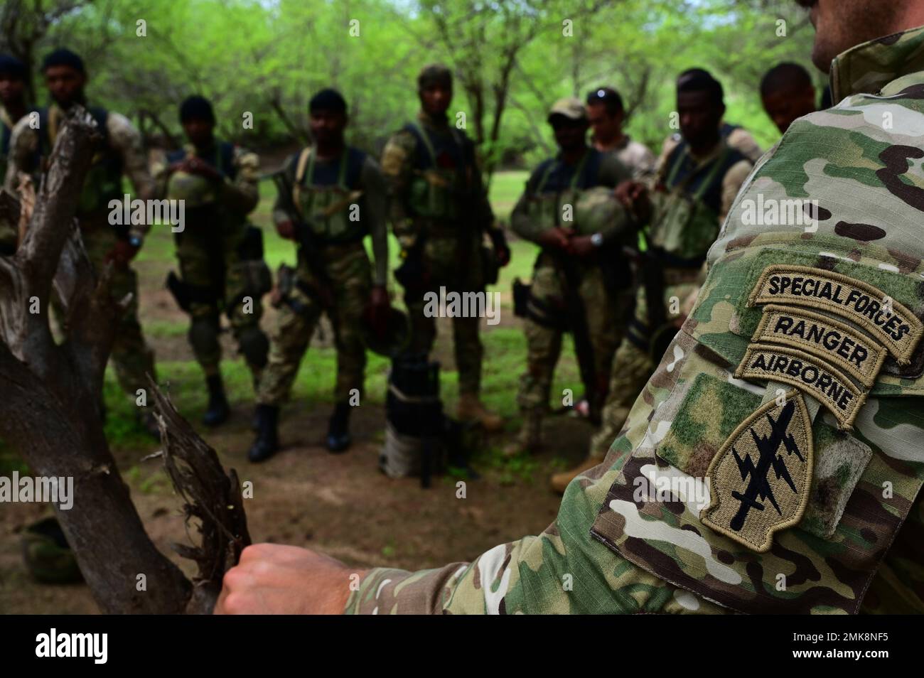 U.S. Army Rangers assigned to the 3rd Special Forces Group teach the ...
