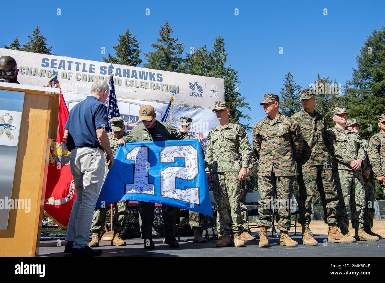 Capt. Eric Hanks, commanding officer of Naval Air Station Whidbey ...