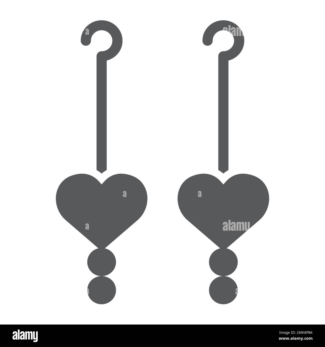 Pair earrings icon outline Stock Vector Images - Alamy