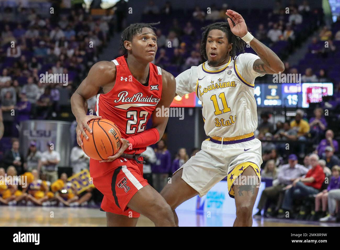 Baton Rouge, LA, USA. 28th Jan, 2023. Texas Tech's Elijah Fisher (22 ...