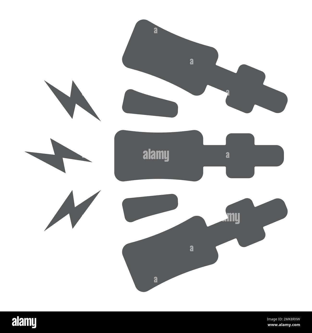 Spine pain glyph icon, body and painful, back ache sign, vector ...