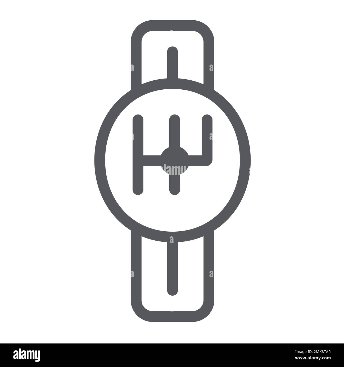 Transmission line icon, car and part, gearbox sign, vector graphics, a ...
