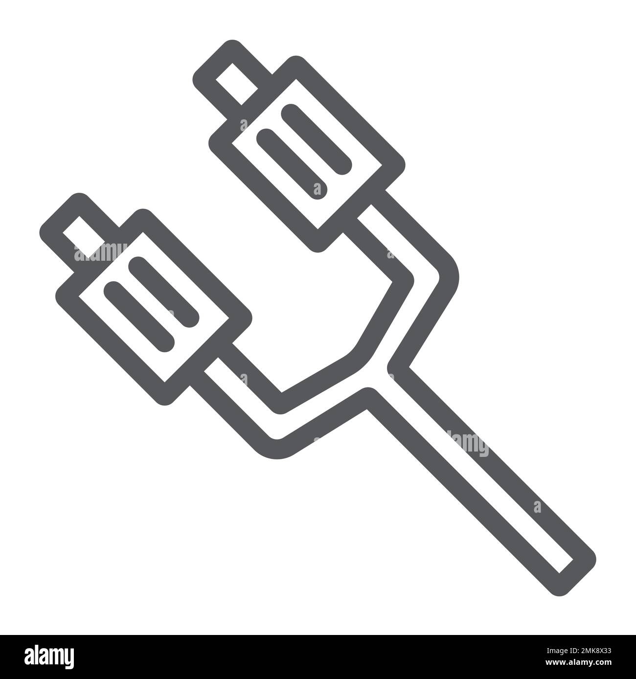 Exhaust pipe line icon, auto and detail, car part sign, vector graphics ...