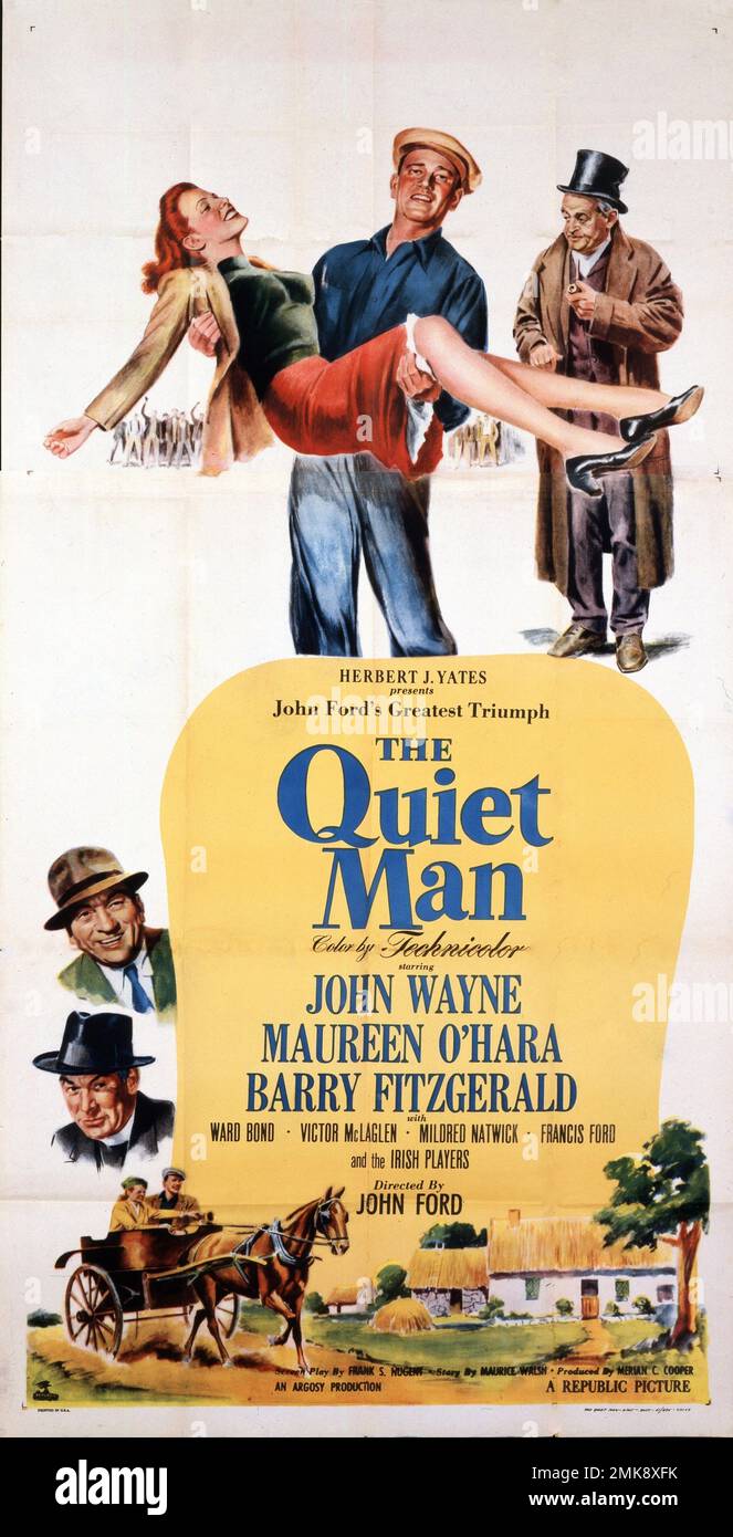 JOHN WAYNE MAUREEN O'HARA BARRY FITZGERALD VICTOR McLAGLEN and WARD ...