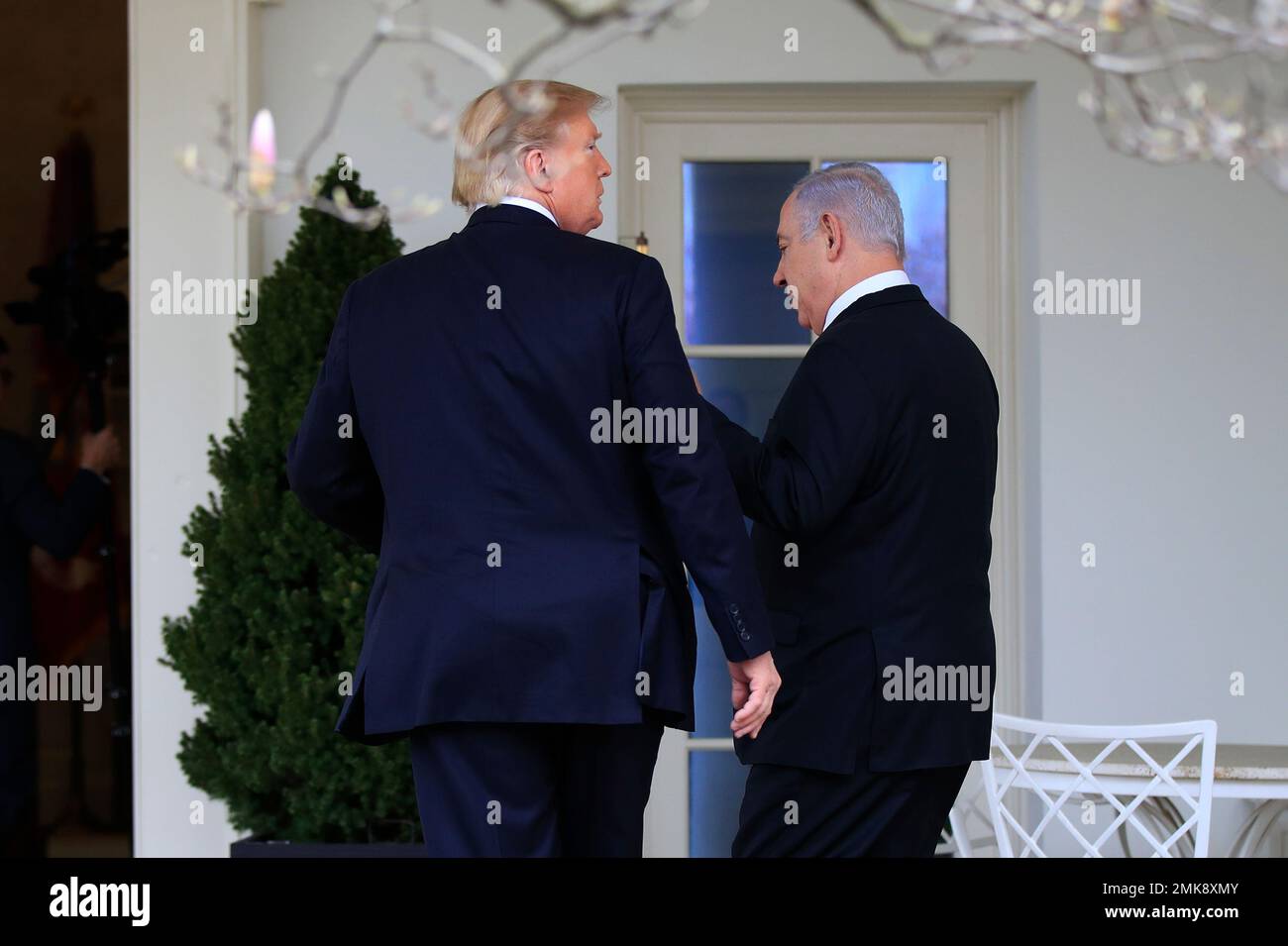 President Donald Trump and visiting Israeli Prime Minister Benjamin ...