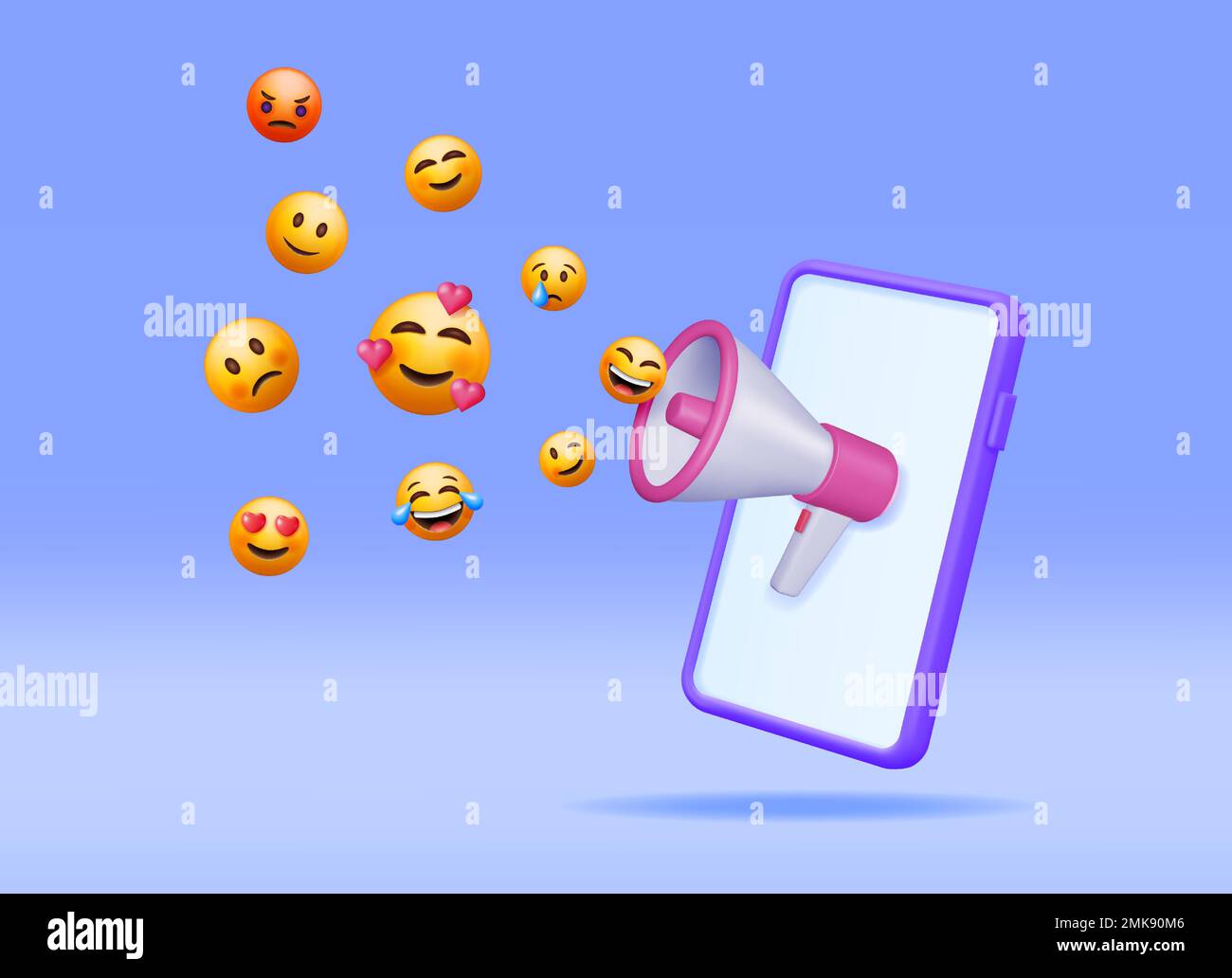 3d render smartphone character Stock Vector Images - Alamy