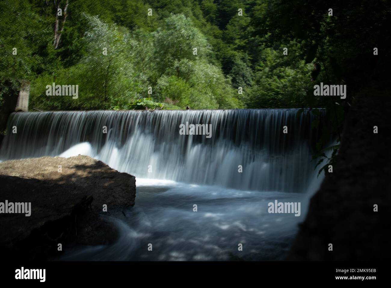 Waterfall clear water, beautiful nature, fresh Stock Photo - Alamy