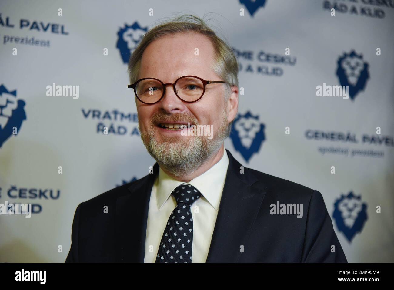 Prague, Czech Republic. 28th Jan, 2023. Czech prime minister Petr Fiala ...