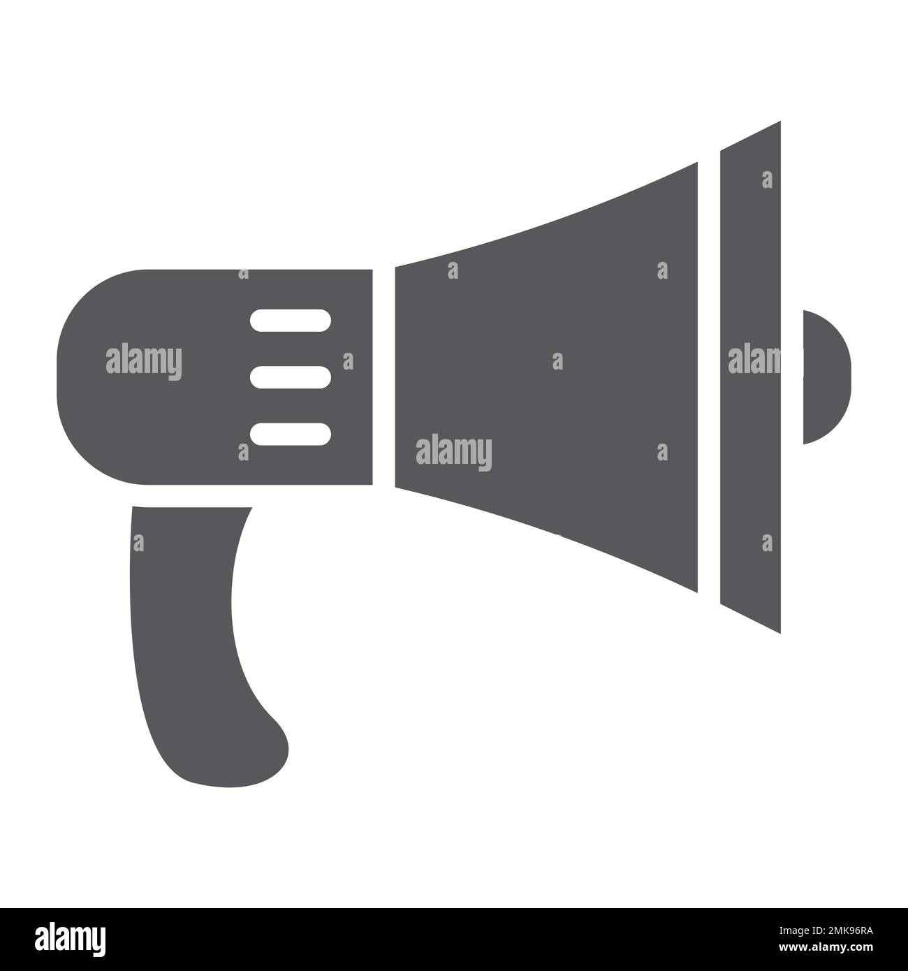 Speaker glyph icon, loud and announcement, megaphone sign, vector ...