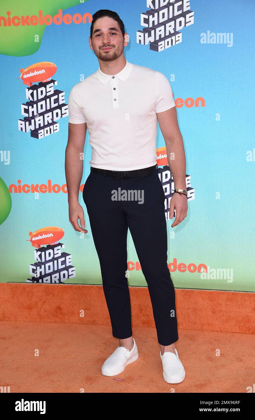 Alan Bersten arrives at the Nickelodeon Kids' Choice Awards on Saturday ...