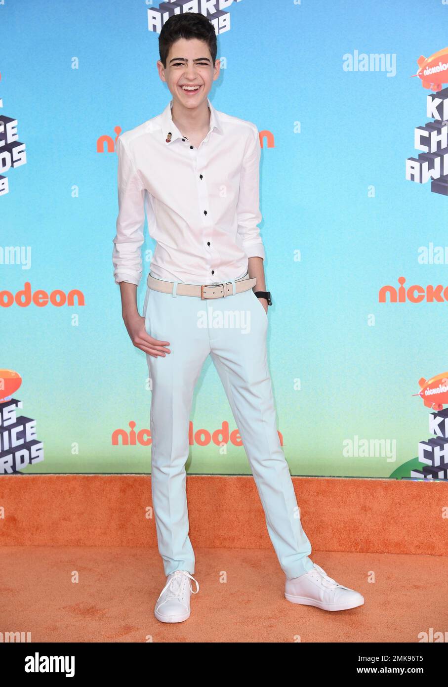 Joshua Rush arrives at the Nickelodeon Kids' Choice Awards on Saturday ...