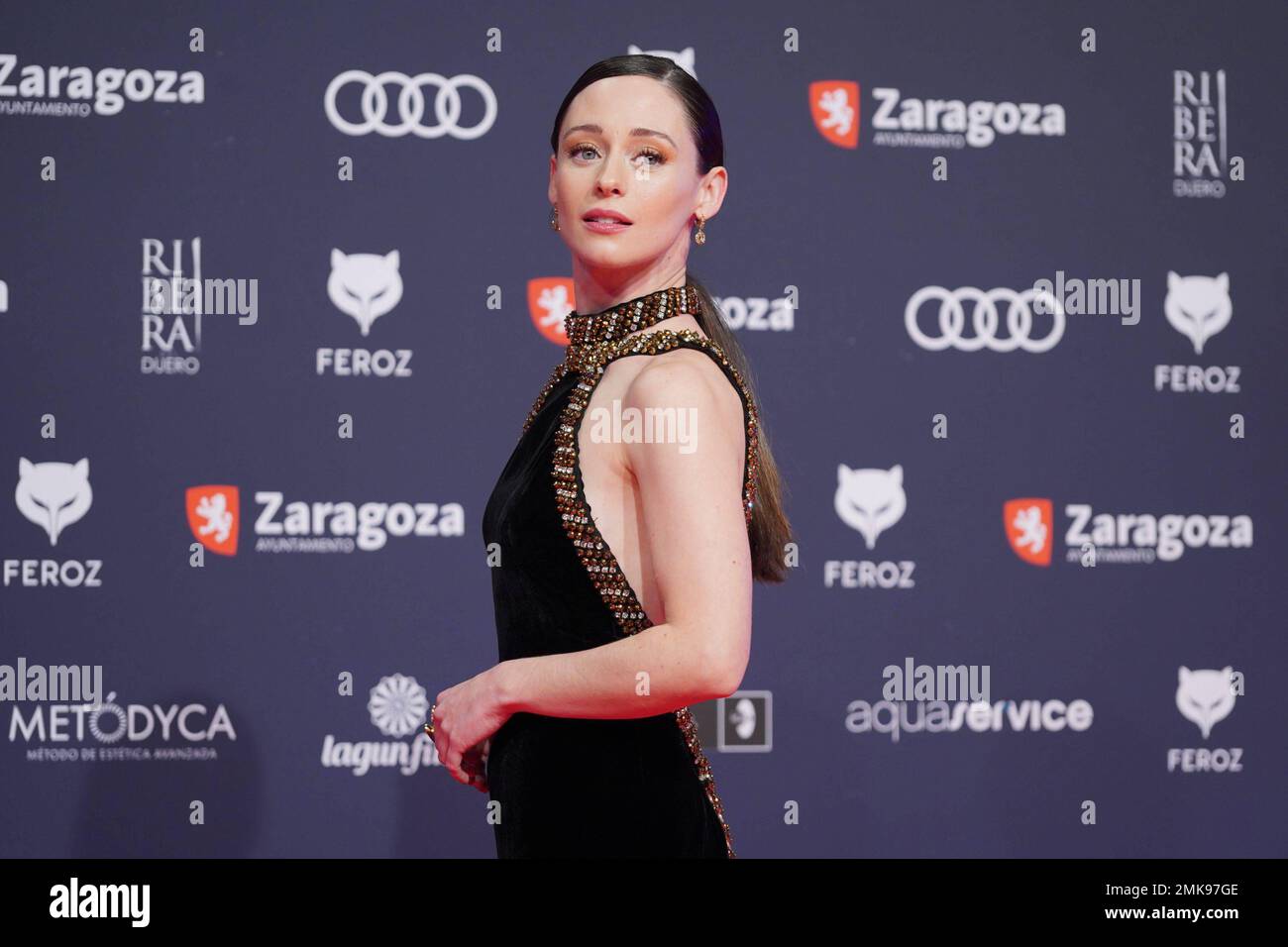 Zaragoza, Spain. 28th Jan, 2023. Actress Elena Rivera at photocall for ...