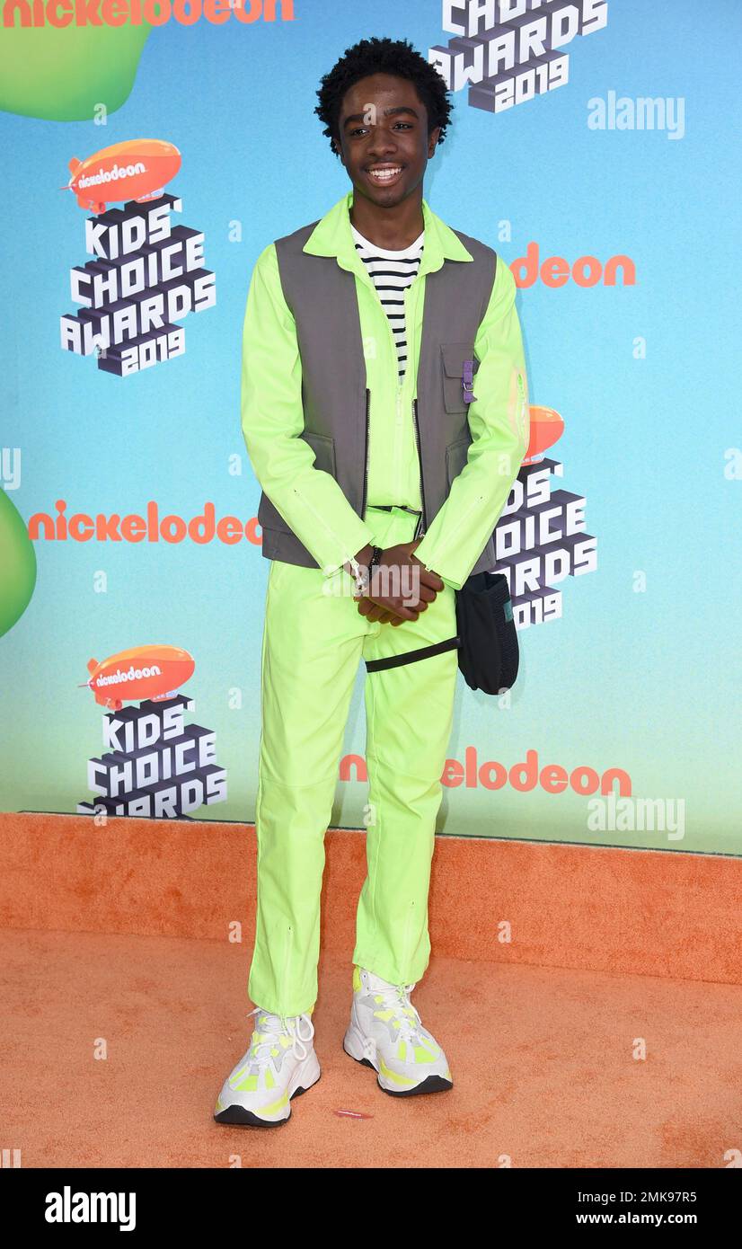 Caleb McLaughlin arrives at the Nickelodeon Kids' Choice Awards on ...