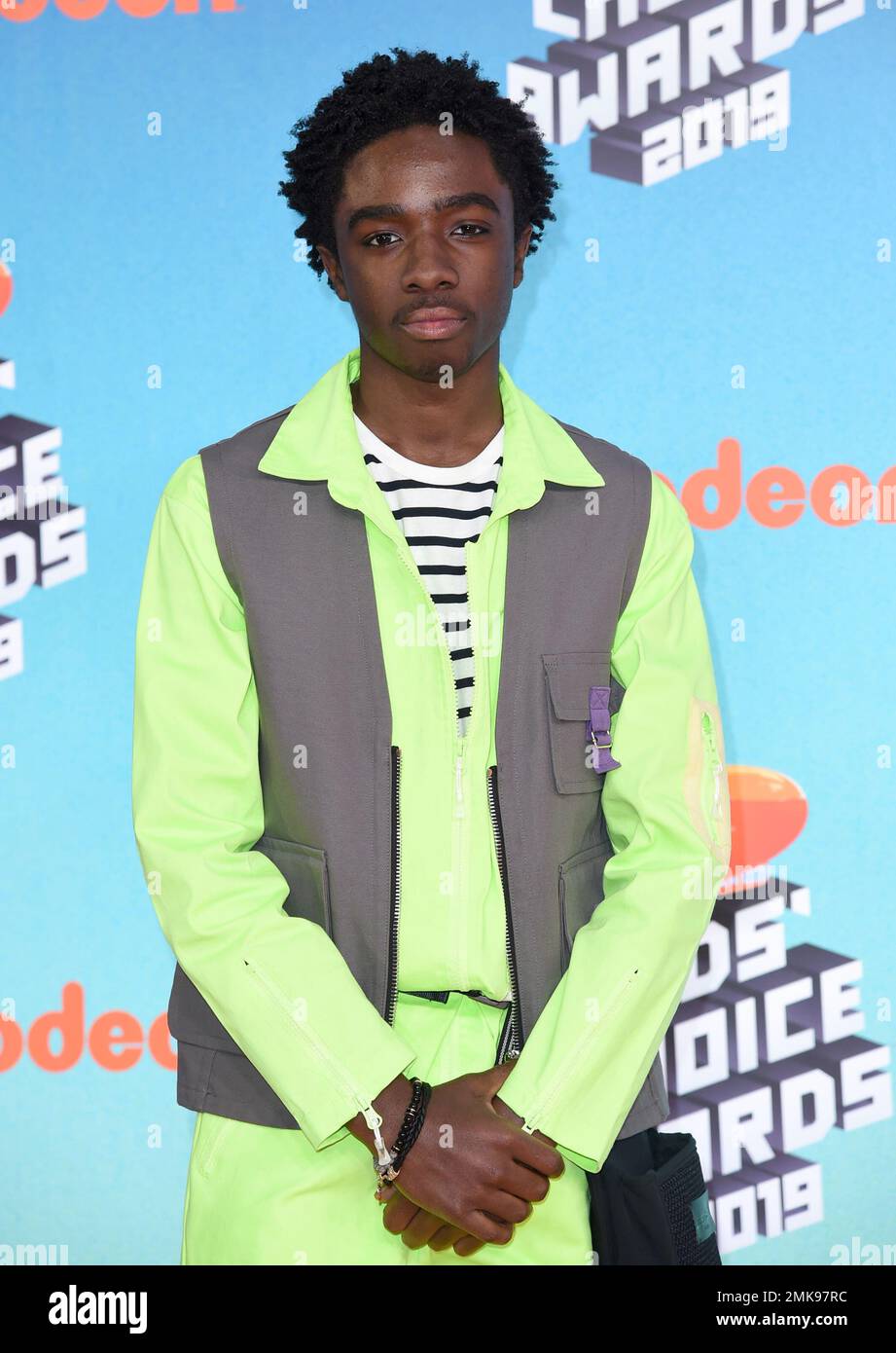 Caleb McLaughlin arrives at the Nickelodeon Kids' Choice Awards on ...