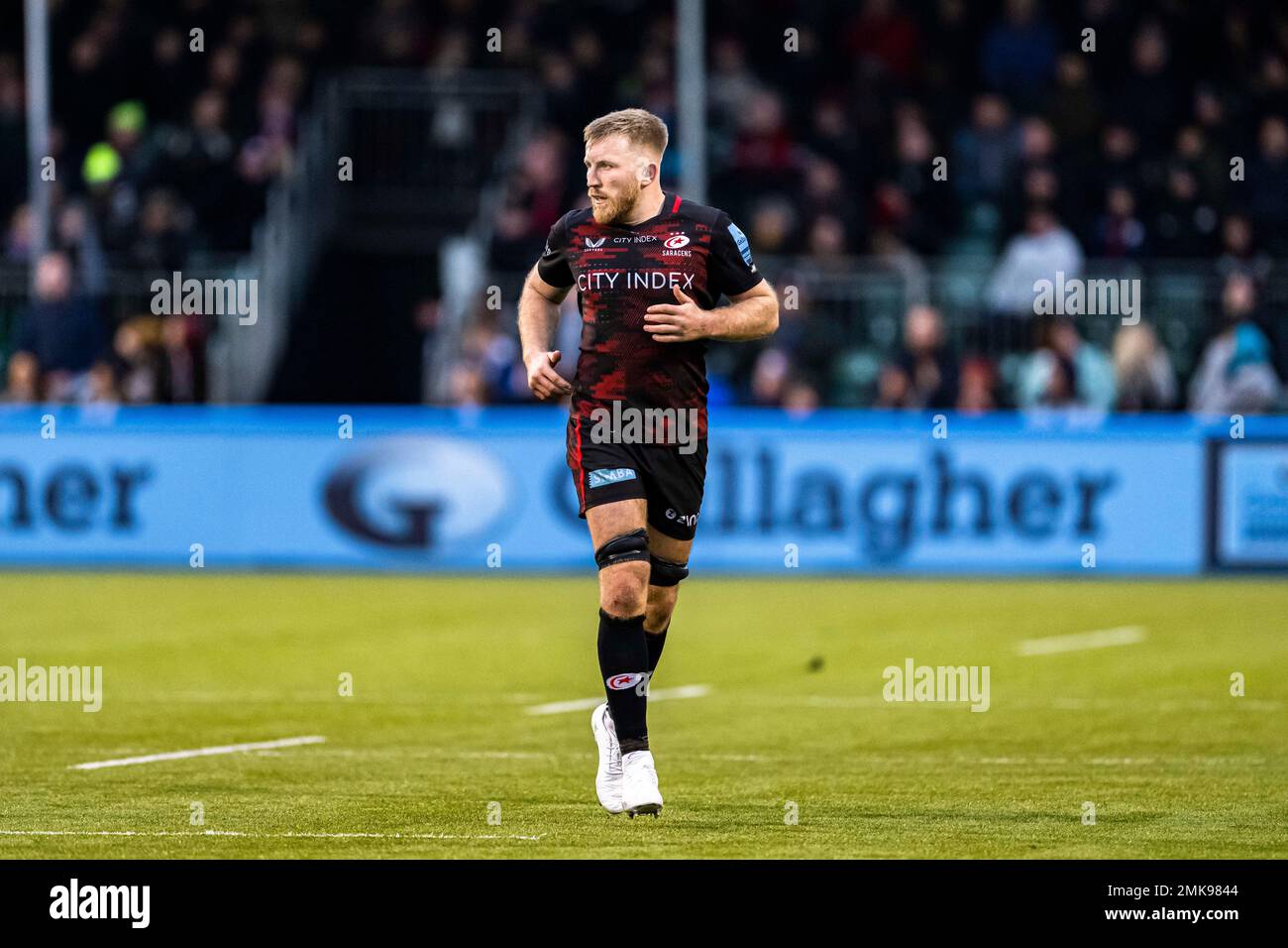 LONDON, UNITED KINGDOM. 28th, Jan 2023. Jackson Wray of Saracens ...