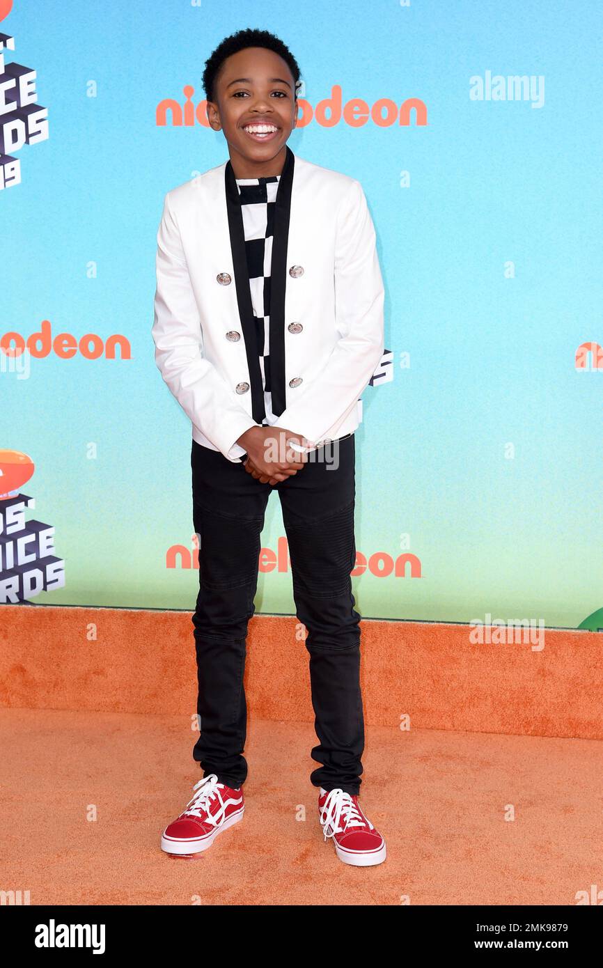 Dallas Young arrives at the Nickelodeon Kids' Choice Awards on Saturday ...
