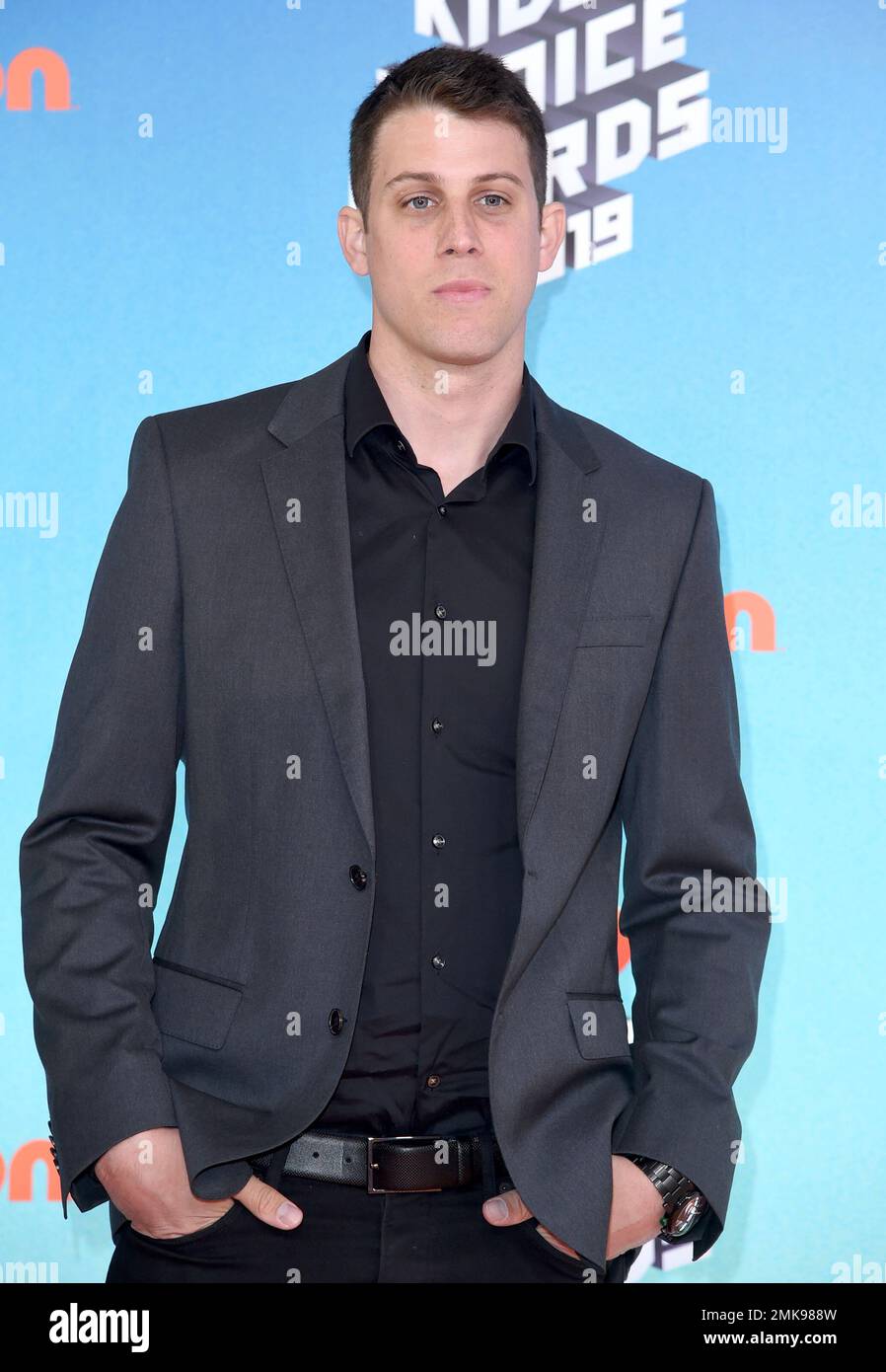 Tyler Regan arrives at the Nickelodeon Kids' Choice Awards on Saturday ...