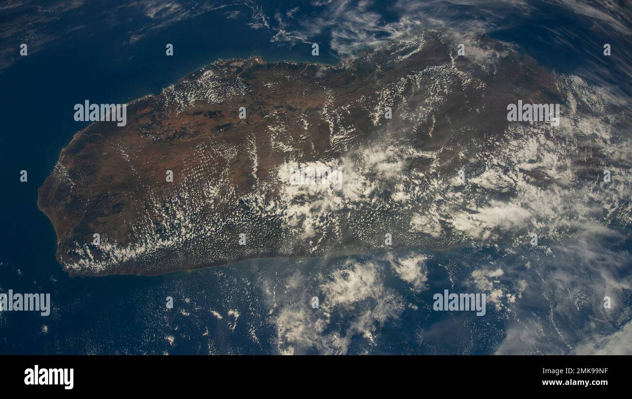 Aerial of Madagascar in the Indian Ocean, view from the east Stock ...