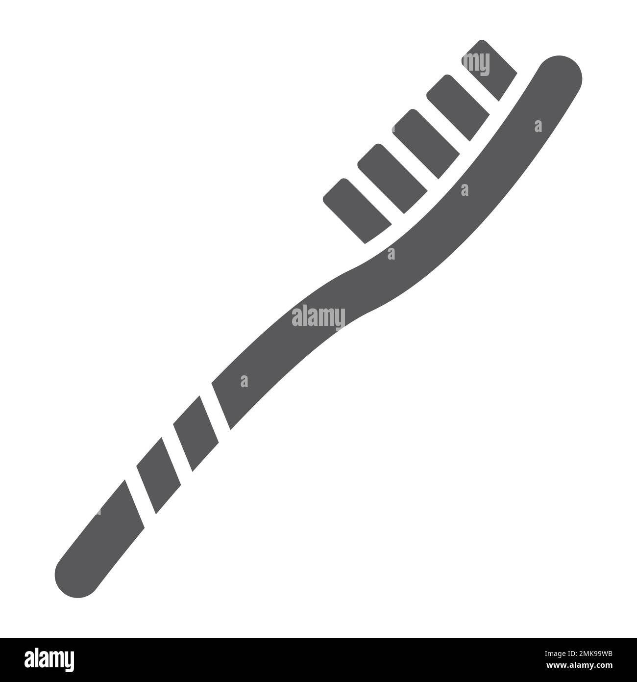 Toothbrush glyph icon, dental and teeth, bristle sign, vector graphics ...