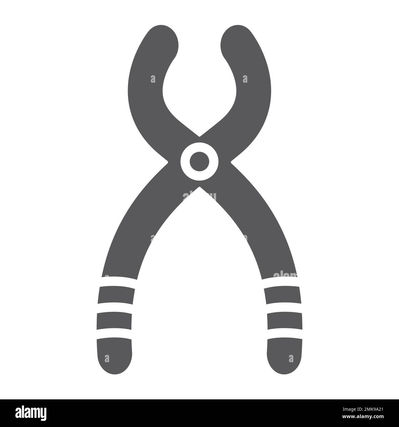 Dental forceps glyph icon, dentistry and teeth, dentist tool sign ...