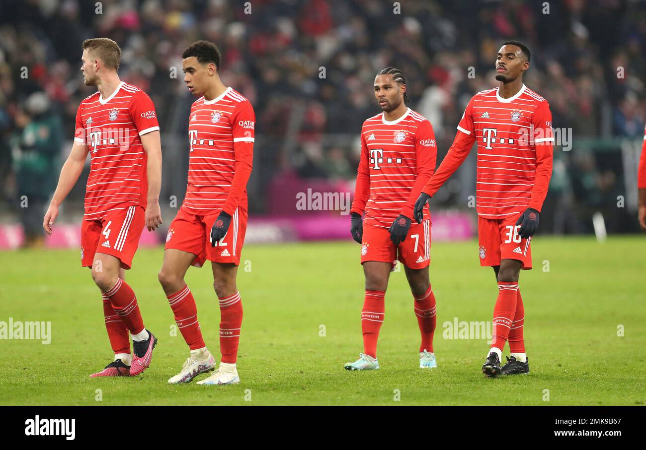 Munich, Deutschland. 28th Jan, 2023. firo : 01/28/2023, football ...