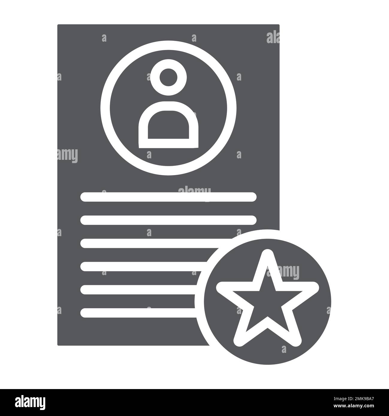 Best proposal glyph icon, job and recruiting, resume sign, vector ...