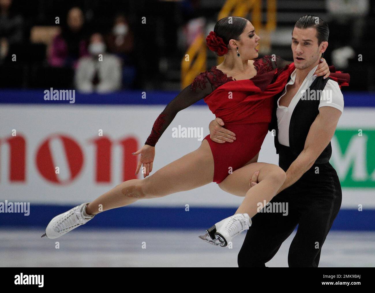 Canada's Laurence Fournier Beaudry and Nikolaj Sorensen perform their ...